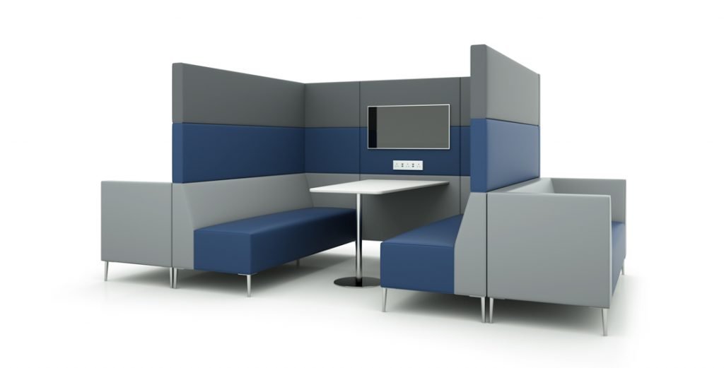 Frank Modular Office Booth - Citrus Seating - Breakout Office Seating