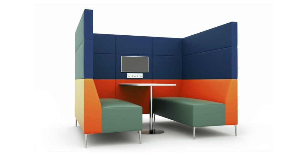 Frank Modular Office Booth - Citrus Seating - Breakout Office Seating