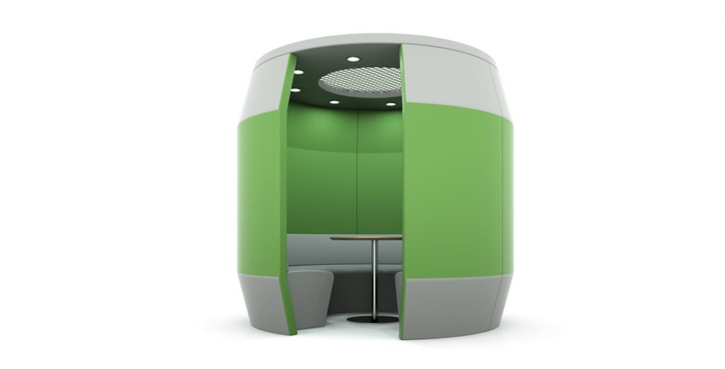 Ringo Circular Meeting Pod - Citrus Seating