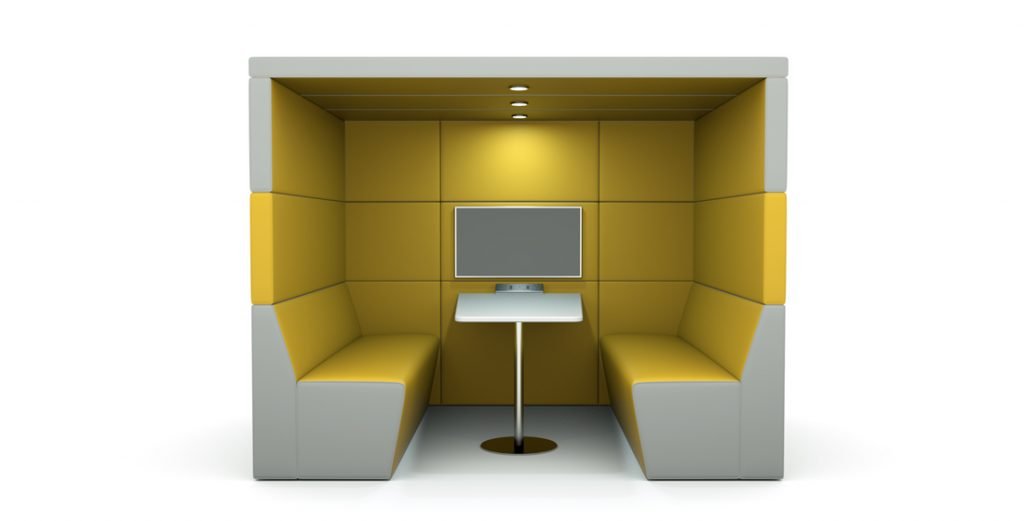 Shelton Office Pod - Citrus Seating - Enclosed Seating Space