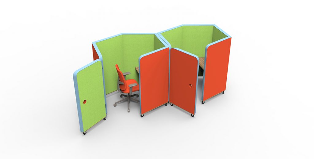 Pearl Private Workspace Enclosure - Citrus Seating